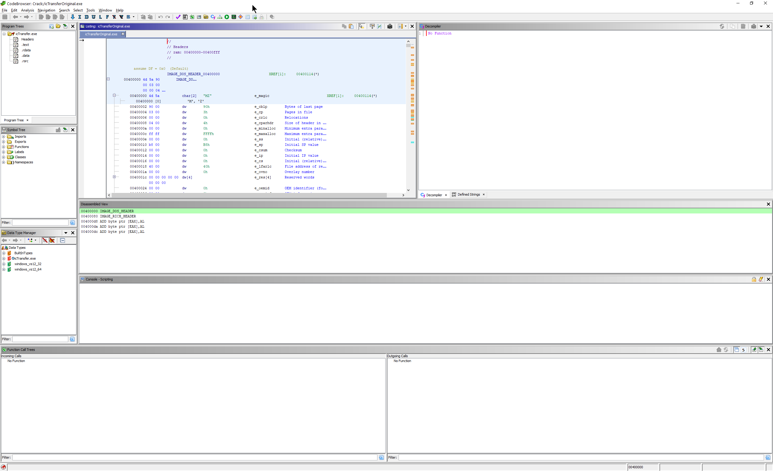Ian Norris - Blog - Reverse engineering with Ghidra